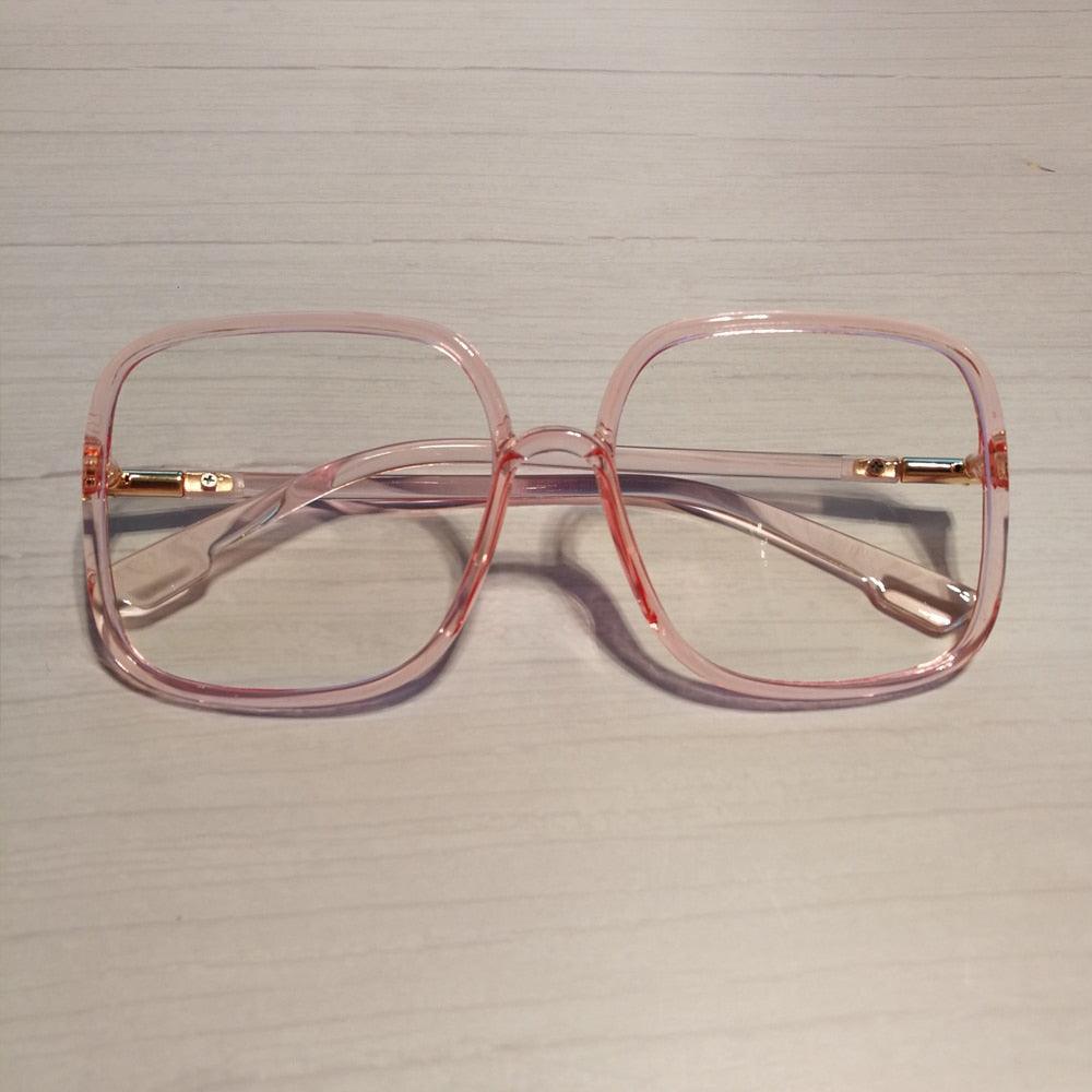 Square transparent frame glasses for women - Trendy collection with UV ...